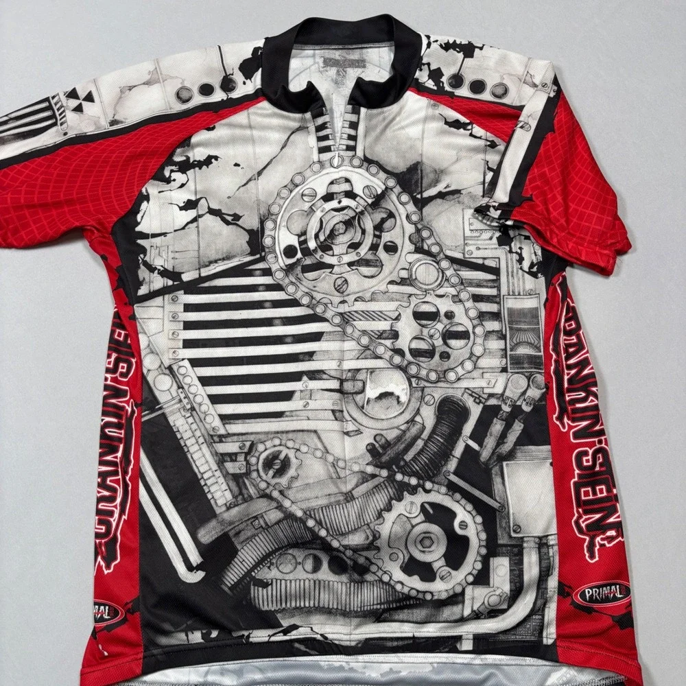 primal | Shirts | Primal Wear Cycling Jersey Mens Xxl Red Black ...